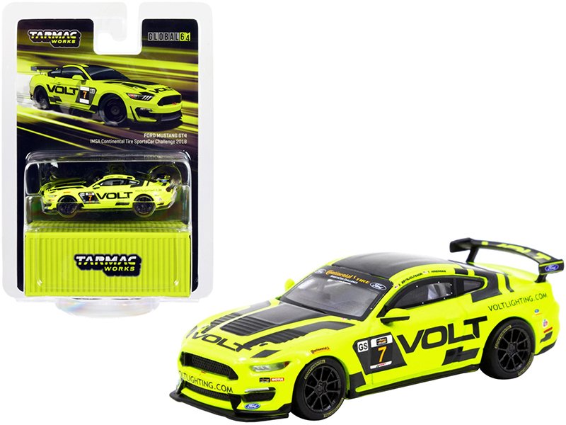 Ford Mustang GT4 #7 Volt IMSA (2018) 1/64 Diecast by Tarmac Works